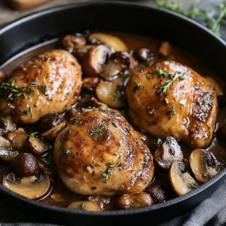 Expérience Culinaire Majestueuse : Poulet au Porto et Champignons pour ...