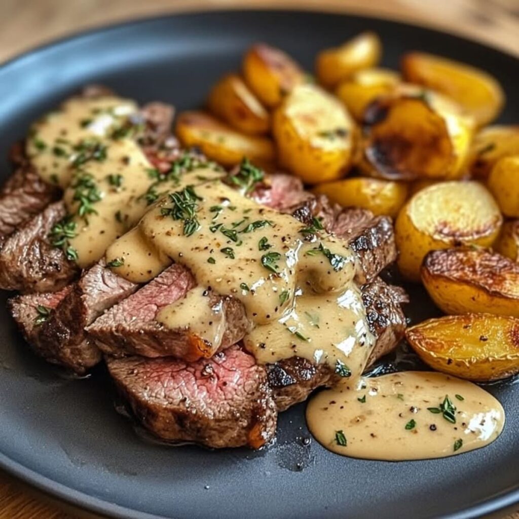 Recette de Steak au Beurre à l'Ail et Pommes de Terre: un Festin ...