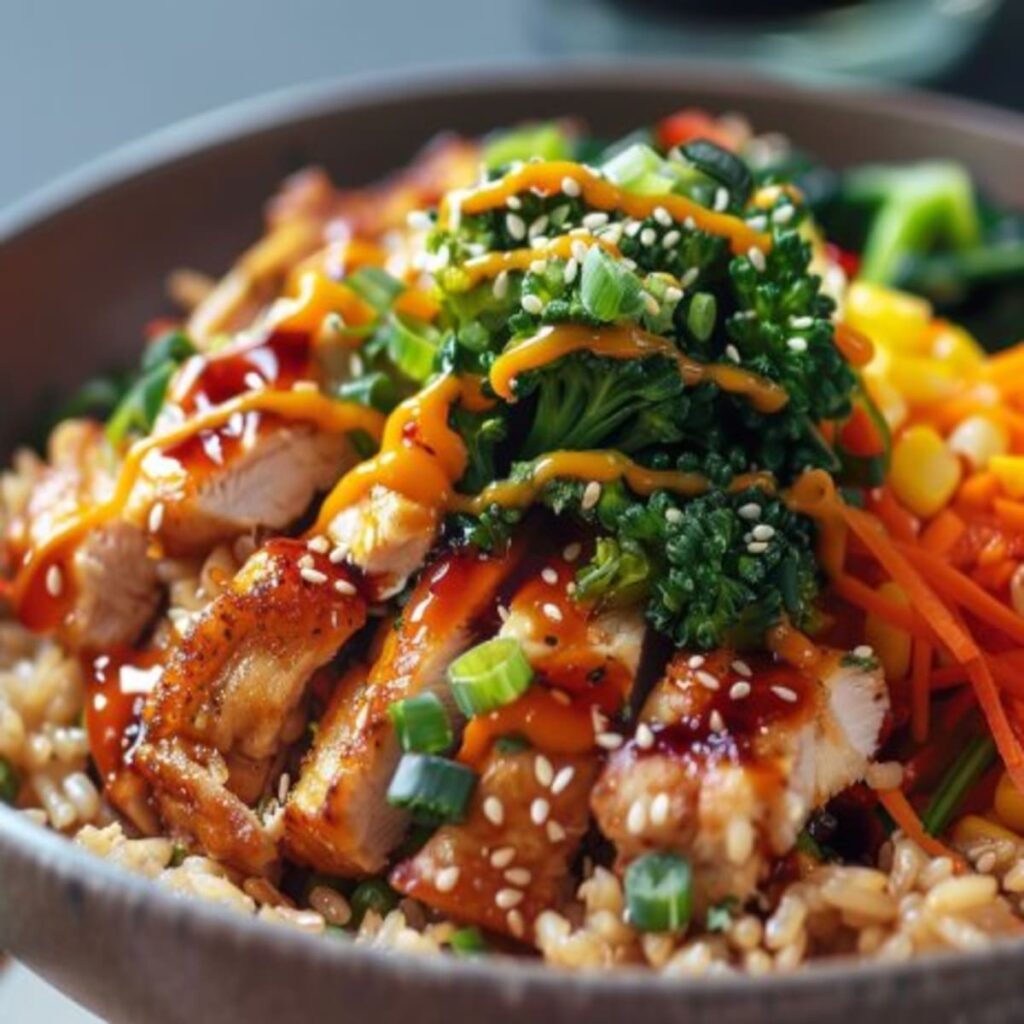 Délicieux Poulet Riz aux Légumes Réconfortant Recettes Pompettes