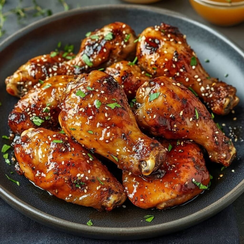 Délicieuses Ailes de Poulet au Miel Épicé Recettes Pompettes