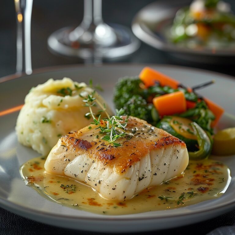 Pavé de cabillaud sauce beurre blanc : recette facile Recettes Pompettes