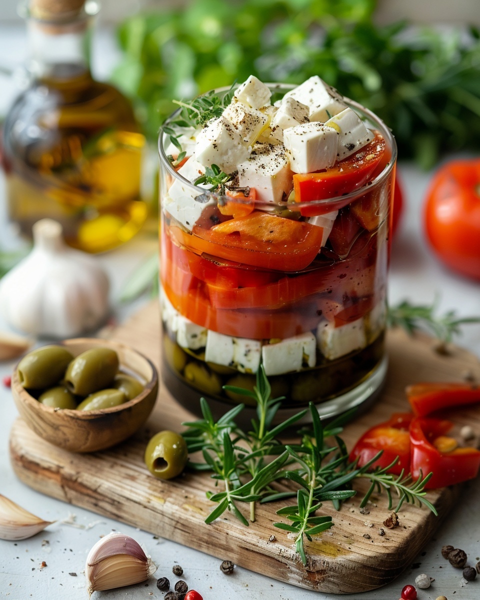 Recette de Verrine Poivron Rouge Feta : Une Entrée Fraîche et ...